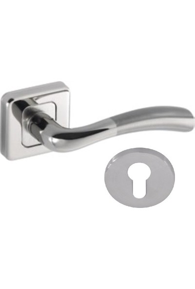 Sofuoğlu Makro Florya Rozetli Alüminyum Kapı Kolu Oda