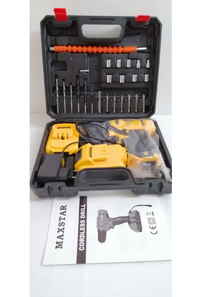 Maxstar Şarjlı Matkap 24V - 5AH Çift Akü Maxstar Şarjlı Matkap 24V - 5AH Çift Akü
