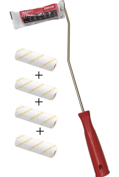 Dekor 1084 Parmak Rulo ve 4'lü 2100 Dekor Rulo Yedeği Dekor 1084 Parmak Rulo ve 4'lü 2100 Dekor Rulo Yedeği