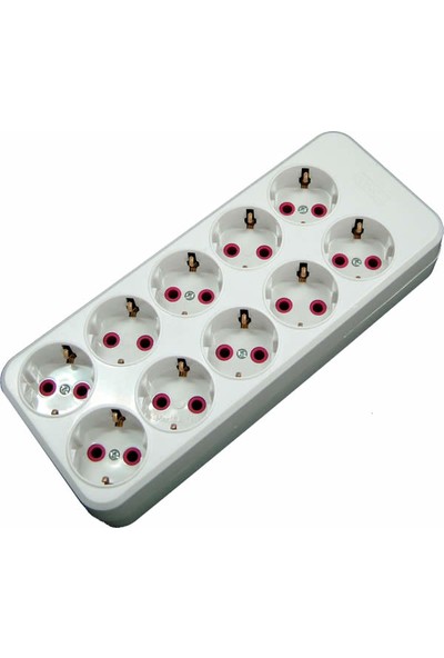 Asian Tech Store 10'lu Grup Priz - 2m