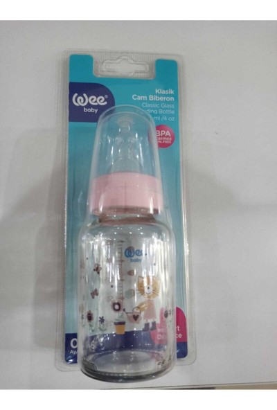 Wee Baby Kiraz Uçlu Cam Biberon 125 ml 877 Pembe Wee Baby Kiraz Uçlu Cam Biberon 125 ml 877 Pembe