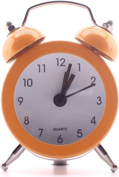 Deco Elit Mini Metal Masa Üstü Çalar Saat Turuncu Deco Elit Mini Metal Masa Üstü Çalar Saat Turuncu