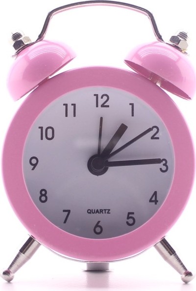 Deco Elit Mini Metal Masa Üstü Çalar Saat Pembe Deco Elit Mini Metal Masa Üstü Çalar Saat Pembe