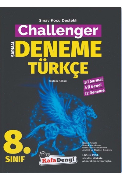 Kafa Dengi Yayınları 8. Sınıf Challenger Türkçe 12'li Deneme