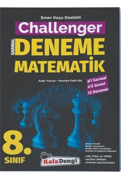 Kafa Dengi Yayınları 8. Sınıf Challenger Matematik 12'li Deneme Kafa Dengi Yayınları 8. Sınıf Challenger Matematik 12'li Deneme