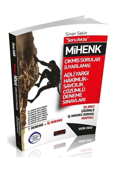 Savaş Yayınevi Mihenk Soru Avcısı Adli Hakimlik Çıkmış Sorular (Uyarlama) - 7 Deneme