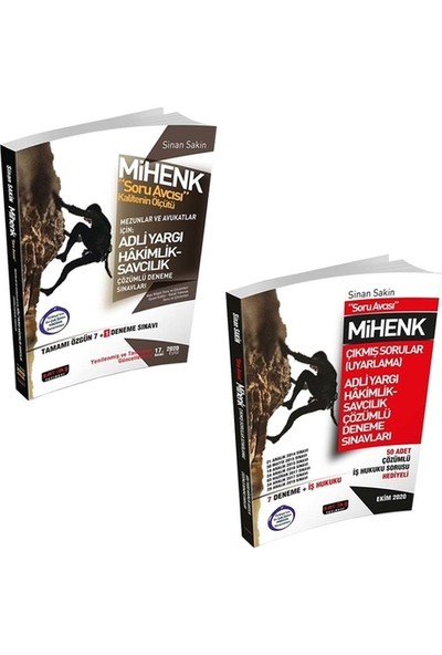 Savaş Yayınevi Mihenk Soru Avcısı Adli Hakimlik Özgün ve Çıkmış Sorular Deneme Seti - Sinan Sakin