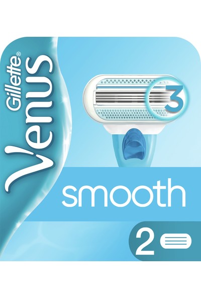 Gillette Venus Smooth Kadın Tıraş Bıçağı 2'li Gillette Venus Smooth Kadın Tıraş Bıçağı 2'li