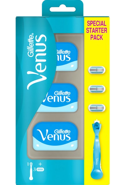 Gillette Venus Smooth Kadın Tıraş Makinesi + 3 Yedek Tıraş Bıçağı Gillette Venus Smooth Kadın Tıraş Makinesi + 3 Yedek Tıraş Bıçağı