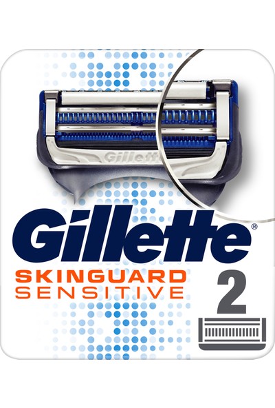 Gillette Skinguard Yedek Tıraş Bıçağı 2'li Gillette Skinguard Yedek Tıraş Bıçağı 2'li