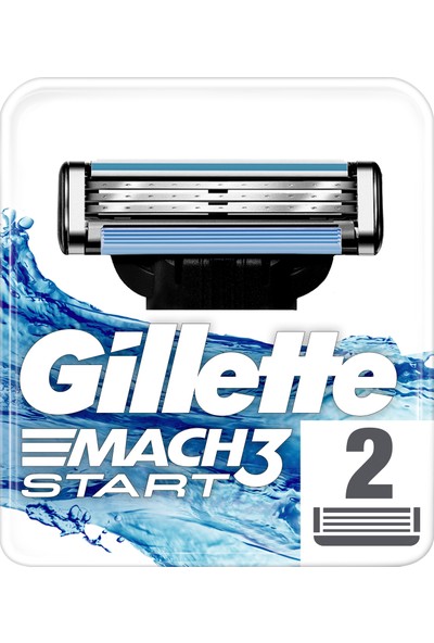 Gillette Mach3 Start Yedek Tıraş Bıçak 2'li Gillette Mach3 Start Yedek Tıraş Bıçak 2'li