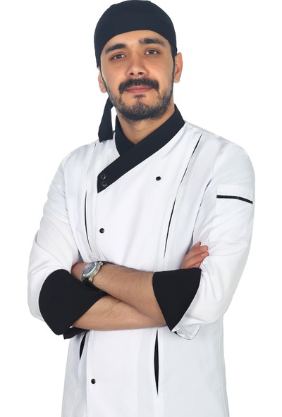 Bayram İş Elbiseleri Beyaz Aşçı Ceketi