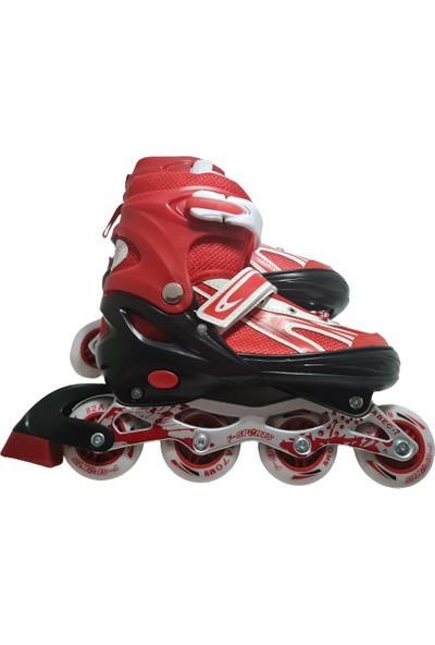 Erhun İthalat F Sport Ayarlanabilir Işıklı Paten ve Yedek Parçaları Çantalı Kırmızı 30-33 Erhun İthalat F Sport Ayarlanabilir Işıklı Paten ve Yedek Parçaları Çantalı Kırmızı 30-33