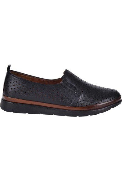 Bulldozer 211505 Yazlık Deri Kadın Babet Ayakkabı