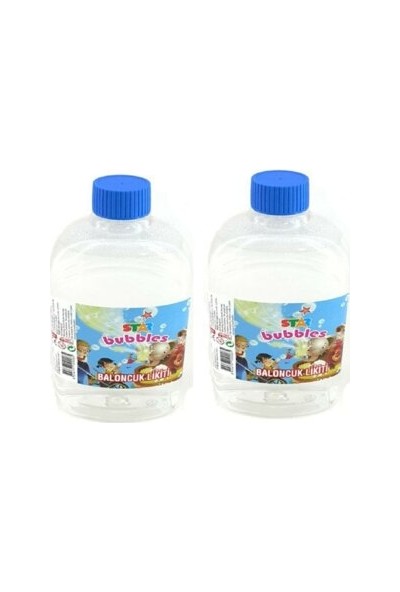 Star Köpüklü Üflemeli Baloncuk Suyu (Baloncuk Solüsyonu) 500 Ml. 2 Adet Star Köpüklü Üflemeli Baloncuk Suyu (Baloncuk Solüsyonu) 500 Ml. 2 Adet