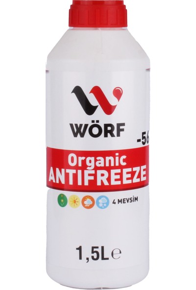 Wörf Organik Kırmızı 1.5 lt Antifiriz -56 Wörf Organik Kırmızı 1.5 lt Antifiriz -56