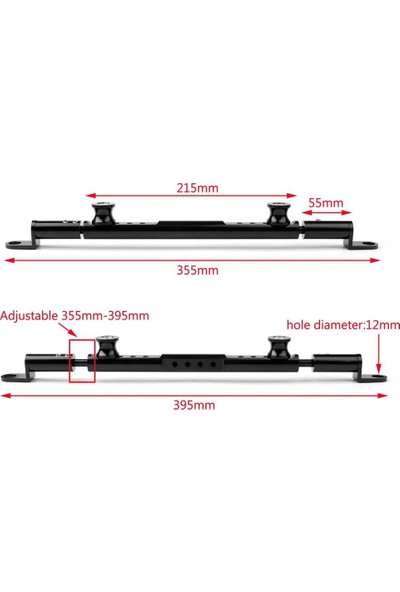Mototork Motosiklet Gidon Barı Üniversal Siyah
