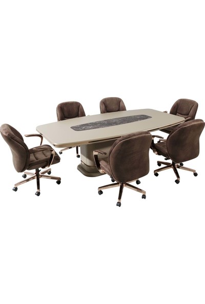 Uzay Ofis Sefir Ahşap Vip Toplantı Masası Ahşap Uzay Ofis Sefir Ahşap Vip Toplantı Masası Ahşap