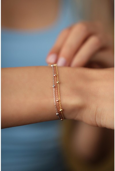 Ninova Silver Üçlü Zincir Top Model Gümüş İtalyan Bileklik Ninova Silver Üçlü Zincir Top Model Gümüş İtalyan Bileklik