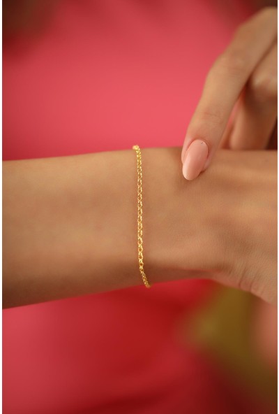 Ninova Silver Halat Model Altın Kaplama Gümüş İtalyan Bileklik Ninova Silver Halat Model Altın Kaplama Gümüş İtalyan Bileklik