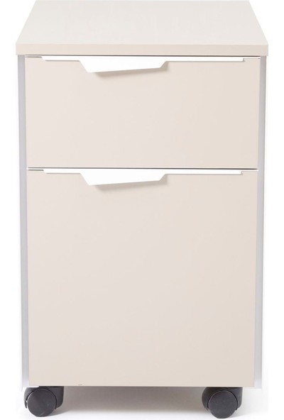 Uzay Ofis Nar 2 Çekmeceli Keson Defne Beyaz Uzay Ofis Nar 2 Çekmeceli Keson Defne Beyaz