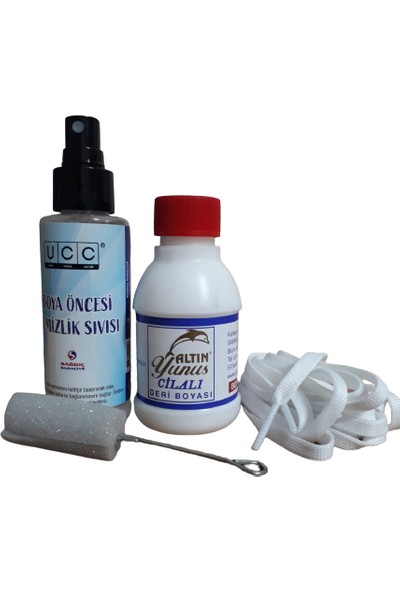 Altınyunus Beyaz Deri Boyası ve Ucc Boya Öncesi Temizlik Sıvısı