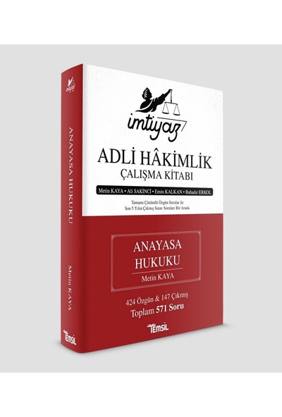 İmtiyaz Adli Hâkimlik Çalışma Kitabı Anayasa Hukuku - Metin Kaya - Emin Kalkan - Ali Sakinci - Bahadır Erkol İmtiyaz Adli Hâkimlik Çalışma Kitabı Anayasa Hukuku - Metin Kaya - Emin Kalkan - Ali Sakinci - Bahadır Erkol