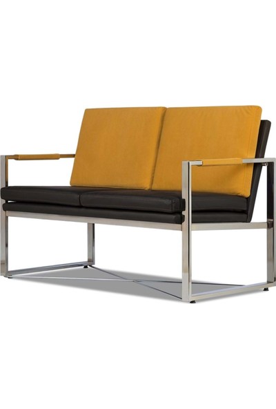 Uzay Ofis Makas Ikili Kanepe - Sarı-Siyah Uzay Ofis Makas Ikili Kanepe - Sarı-Siyah