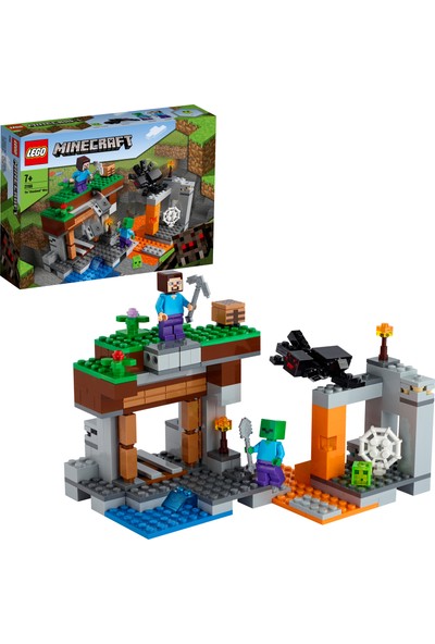 LEGO® Minecraft™ Terk Edilmiş Maden 21166 Minecraft Aksiyon Figürleri ve Oyuncak Örümcek İçeren Zombi Mağara Savaşı Oyun Seti (248 Parça) LEGO® Minecraft™ Terk Edilmiş Maden 21166 Minecraft Aksiyon Figürleri ve Oyuncak Örümcek İçeren Zombi Mağara Savaşı Oyun Seti (248 Parça)