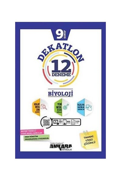 9.Sıınıf Biyoloji Dekatlon 12 Deneme - Eren Akyüz 9.Sıınıf Biyoloji Dekatlon 12 Deneme - Eren Akyüz
