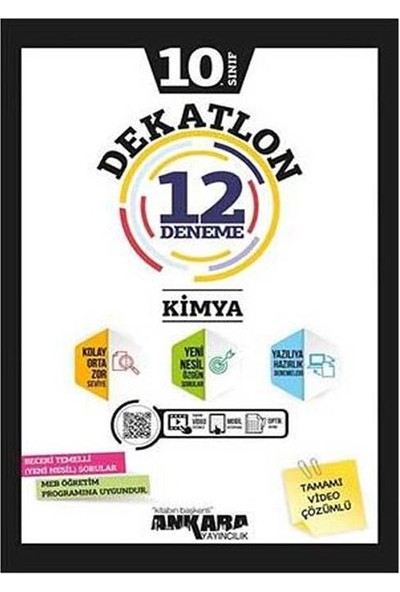 10.Sıınıf Kimya Dekatlon 12 Deneme - Arzu Çolak - Serdar Bilgen