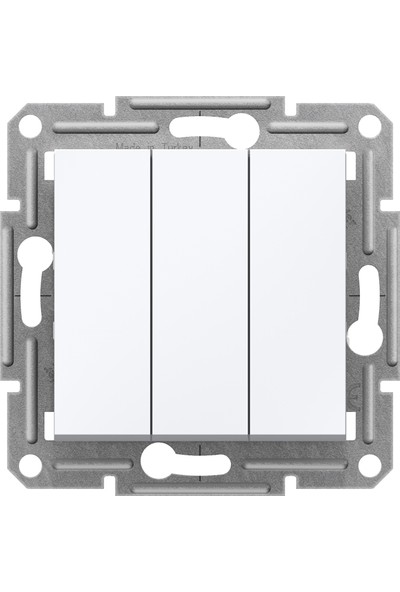 Schneider Electric Schneider Asfora - 3'lü Anahtar, Çerçevesiz, Beyaz EPH2170121 Schneider Electric Schneider Asfora - 3'lü Anahtar, Çerçevesiz, Beyaz EPH2170121