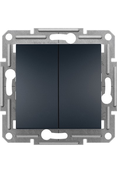Schneider Electric Schneider Asfora Plus-Komütatör, Çerçevesiz, Antrasit EPH0300171 Schneider Electric Schneider Asfora Plus-Komütatör, Çerçevesiz, Antrasit EPH0300171