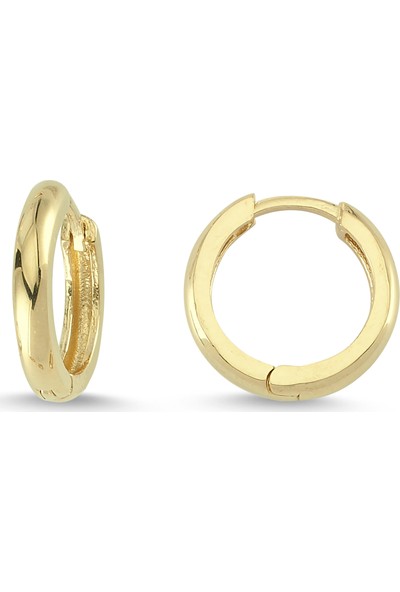 Craft Pırlanta Altın Halka Küpe Craft Pırlanta Altın Halka Küpe