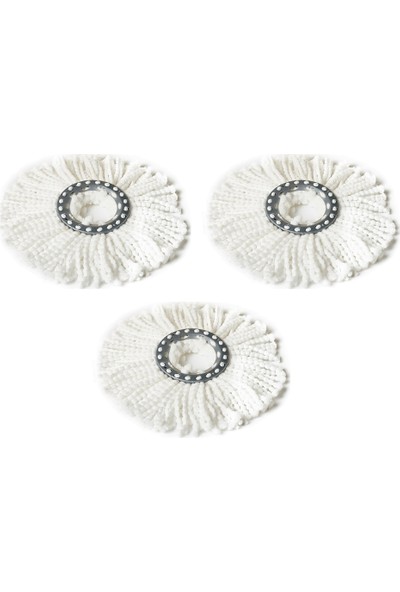 Zambak Döner Başlıklı 3'lü Mop