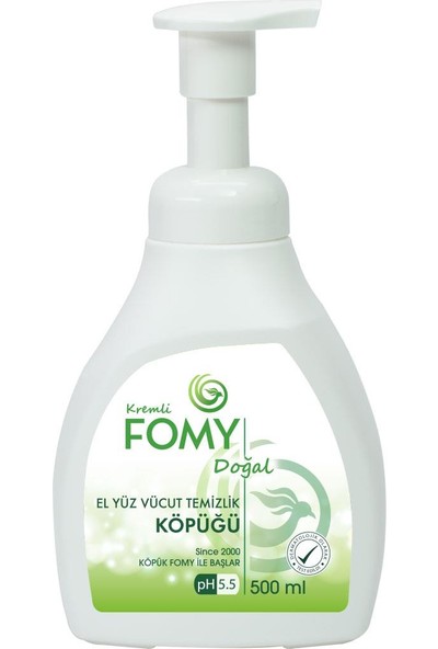 Fomy Doğal Köpük Sabun El Yüz Vücut Temizlik Köpüğü 500 ml Fomy Doğal Köpük Sabun El Yüz Vücut Temizlik Köpüğü 500 ml