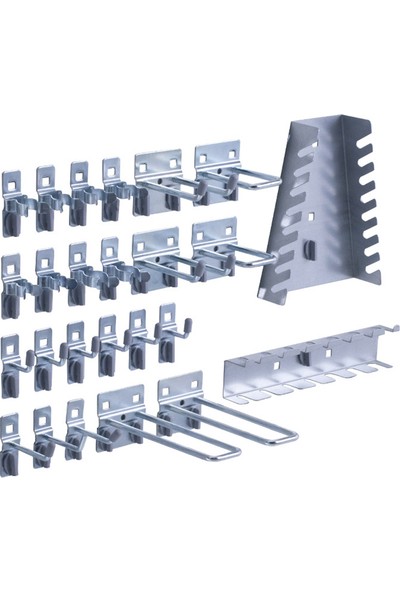 Star Starçelik Alet Asma Kancası-Aparatı-Askı Seti 25 Parçalı Star Starçelik Alet Asma Kancası-Aparatı-Askı Seti 25 Parçalı