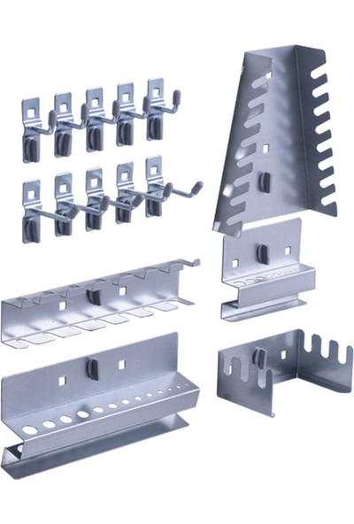 Star Starçelik Alet Asma Kancası-Aparatı-Askı Seti 15 Parçalı Star Starçelik Alet Asma Kancası-Aparatı-Askı Seti 15 Parçalı