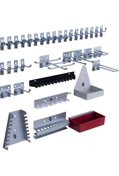 Star Starçelik Alet Asma Kancası-Aparatı-Askı Seti 36 Parçalı Star Starçelik Alet Asma Kancası-Aparatı-Askı Seti 36 Parçalı