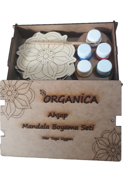 Uyanış Yayınevi Ahşap Üzerine Mandala Boyama Sandığı Seti Uyanış Yayınevi Ahşap Üzerine Mandala Boyama Sandığı Seti