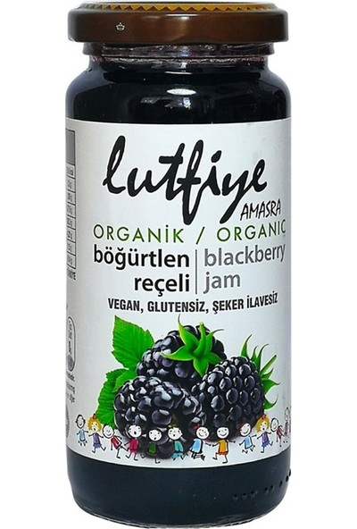 Lütfiye Lutfiye Organik Böğürtlen Reçeli 280 gr Lütfiye Lutfiye Organik Böğürtlen Reçeli 280 gr