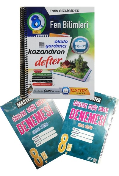 Çanta Yayınları 8. Sınıf Fen Bilimleri Akıllı Defter + LGS Deneme
