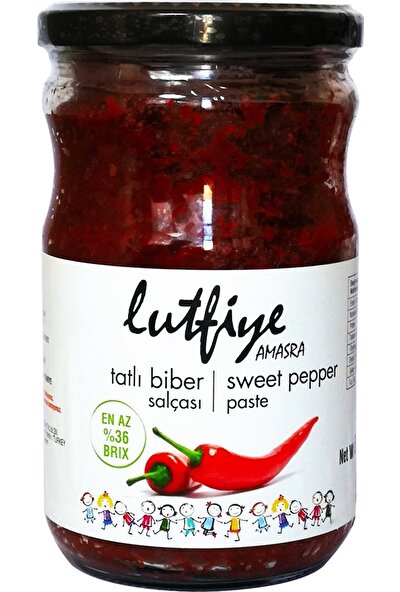 Lütfiye Lutfiye Tatlı Biber Salçası (36 Brix) 660 Gr. Lütfiye Lutfiye Tatlı Biber Salçası (36 Brix) 660 Gr.