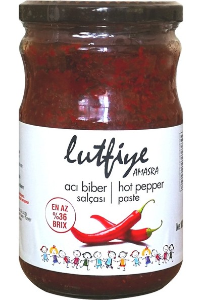 Lütfiye Lutfiye Acı Biber Salçası (36 brix) 660 gr Lütfiye Lutfiye Acı Biber Salçası (36 brix) 660 gr
