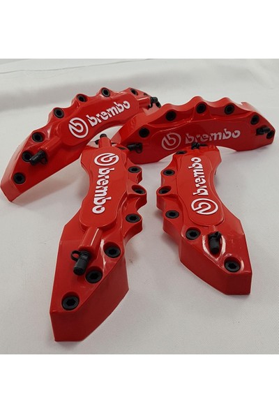 Yed Brembo Fren Kaliper Kapağı Kabartma Yazılı 4'lü Set Kırmızı