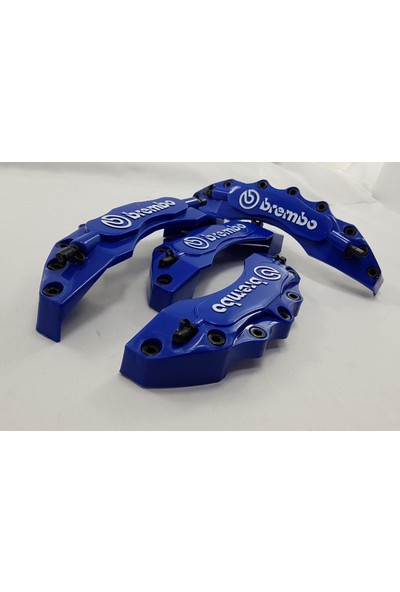 Yed Brembo Fren Kaliper Kapağı Kabartma Yazılı 4lü Set Mavi Renk