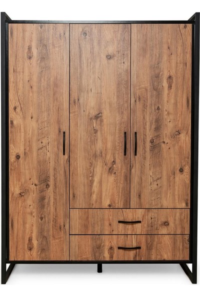 Hepsi Home Kronos 3 Kapak 2 Çekmeceli Gardırop