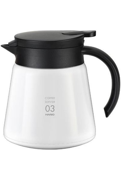 Hario V60 03 Insulated Stainless Steel Server 800 - Hario V60 03 Yalıtımlı Paslanmaz Servis Sürahisi 800 Beyaz Hario V60 03 Insulated Stainless Steel Server 800 - Hario V60 03 Yalıtımlı Paslanmaz Servis Sürahisi 800 Beyaz
