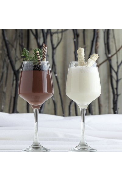 Lav Lal 6lı Kadeh Şarap-Su Kadehi