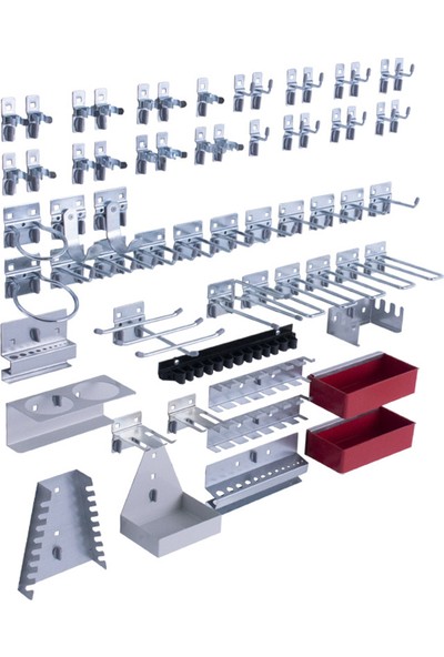 Starçelik Alet Asma Kancası-Aparatı-Askı Seti 74 Parçalı Starçelik Alet Asma Kancası-Aparatı-Askı Seti 74 Parçalı